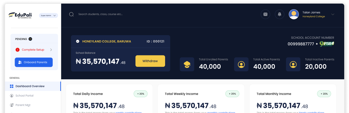 FastaMoni | Simplifying Money Management.